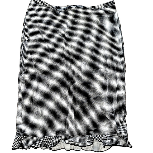La Belle | Skirts | La Belle Black And White Gingham Midi Skirt | Poshmark